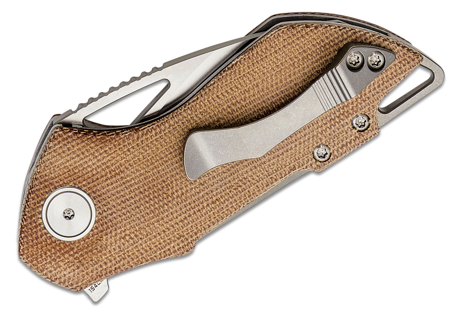 Bestech Knives Riverstone Flipper Knife 2.45" 154CM Satin Sheepsfoot ...