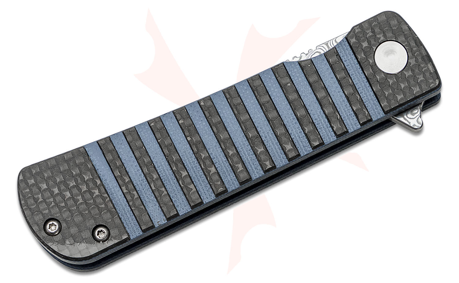 Bestech Knives Titan Flipper Knife 2.96" Damascus Tanto Blade ...