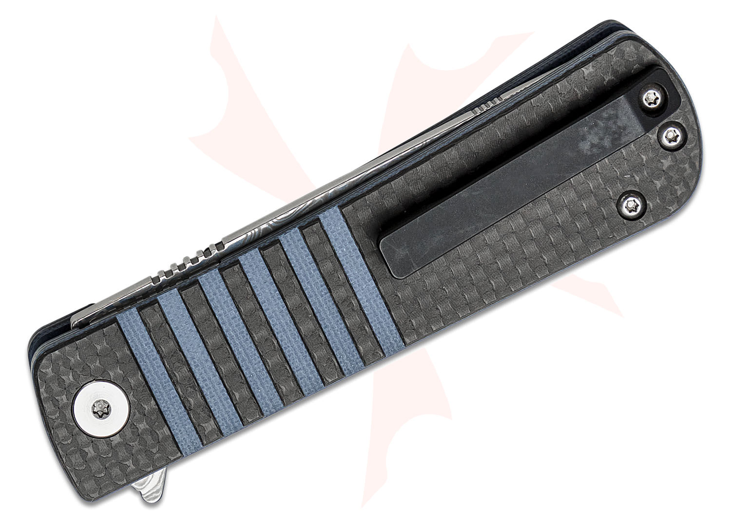 Bestech Knives Titan Flipper Knife 2.96" Damascus Tanto Blade ...