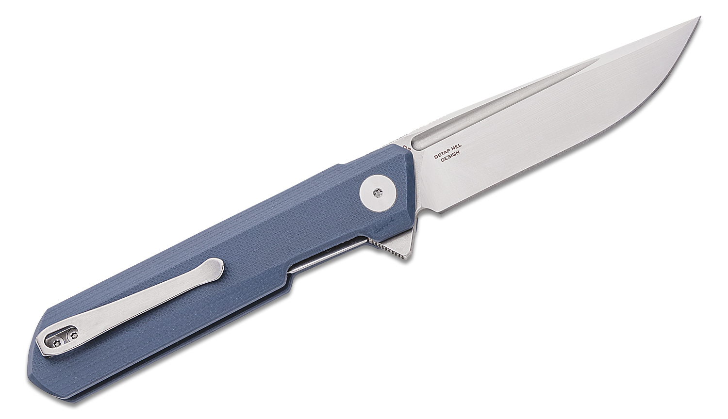 Bestech Knives Bestechman Ostap Hel Dundee Flipper Knife 3.35" D2 Satin ...