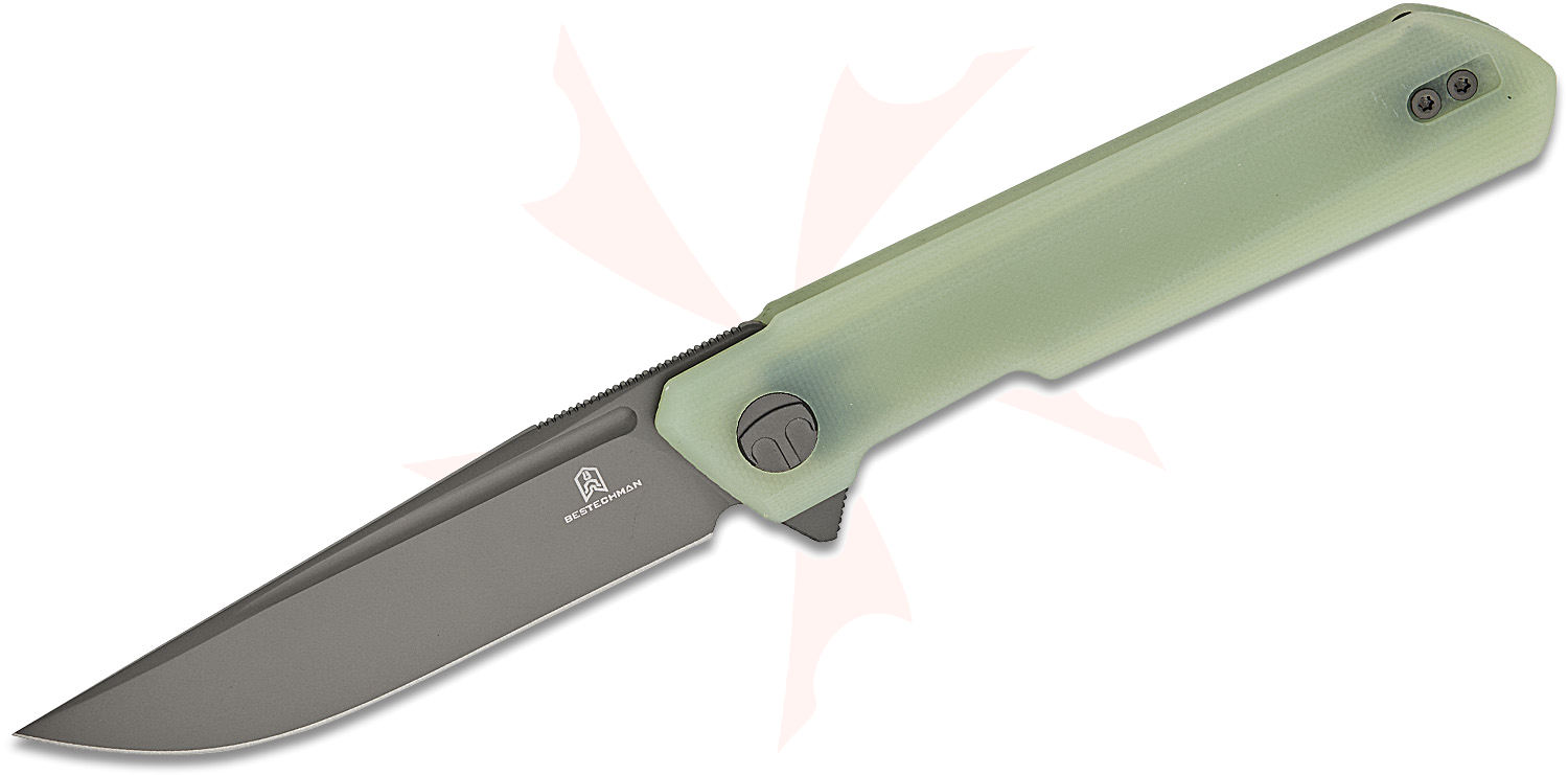 Bestech Knives Bestechman Ostap Hel Dundee Flipper Knife 3.35" MagnaCut ...