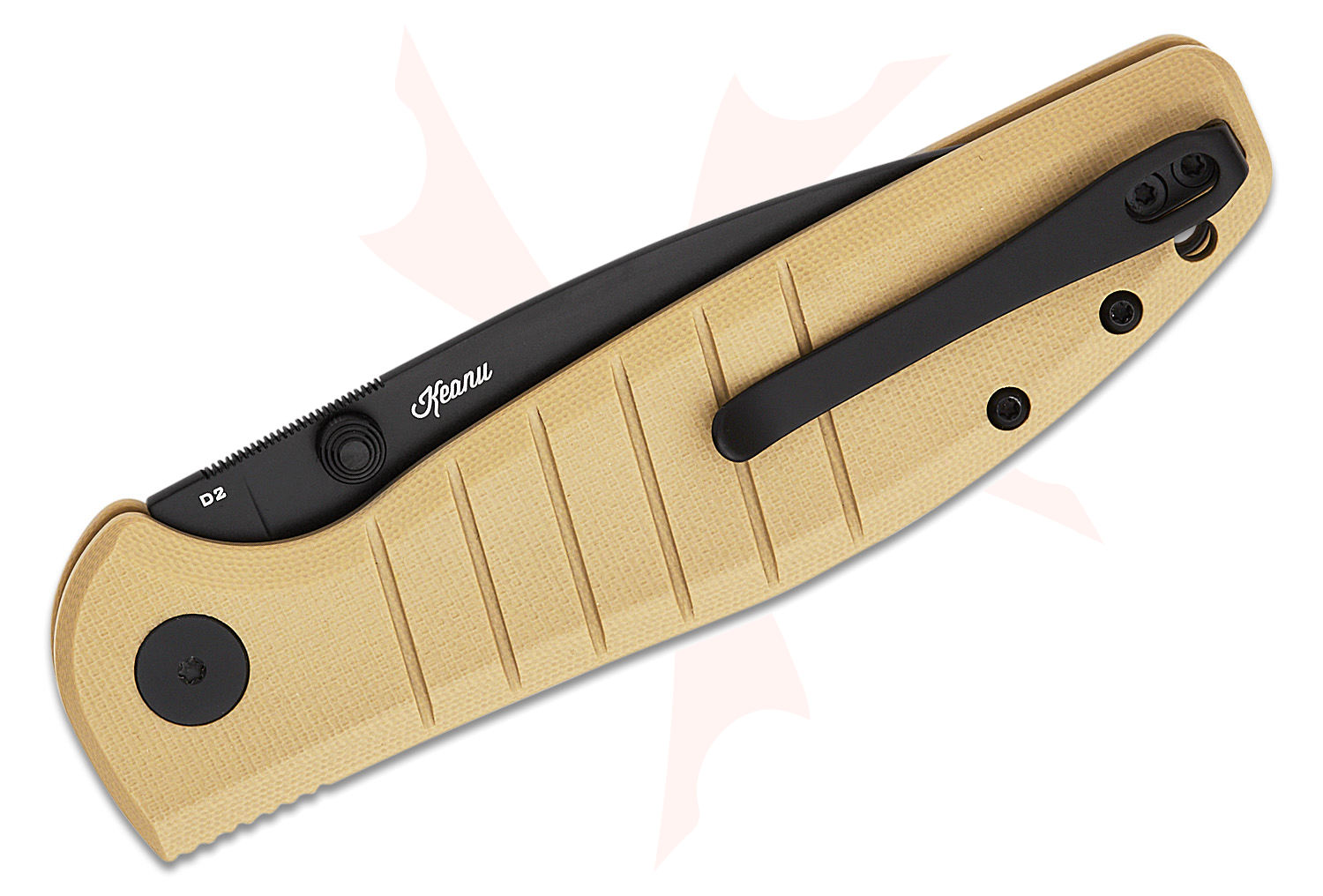 Bestech Knives Bestechman Goodboy Button Lock Folding Knife 3.54" D2 ...