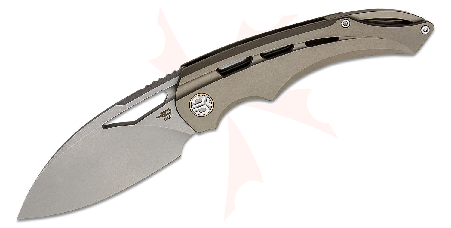 Bestech Knives Fairchild Folding Knife 3.97" S35VN Bead Blasted Drop ...