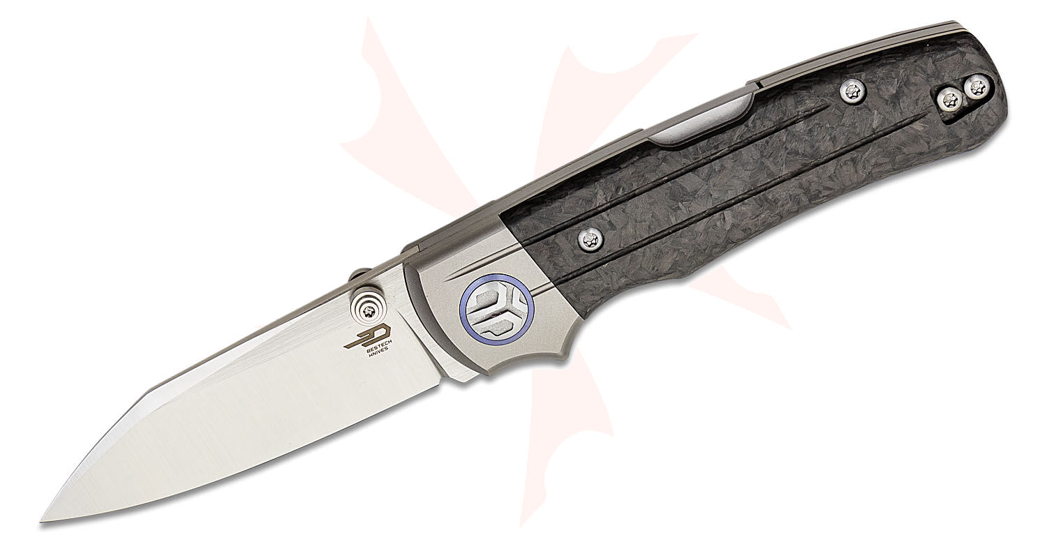 Bestech Knives Tonic Folding Knife 2.89" M390 Bead Blasted Reverse ...