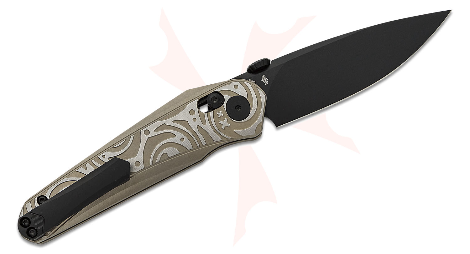 Bestech Knives Kombou Mothus Folding Knife 3.47" M390 Black PVD Drop ...