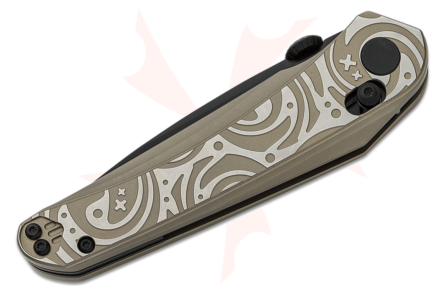 Bestech Knives Kombou Mothus Folding Knife 3.47" M390 Black PVD Drop ...