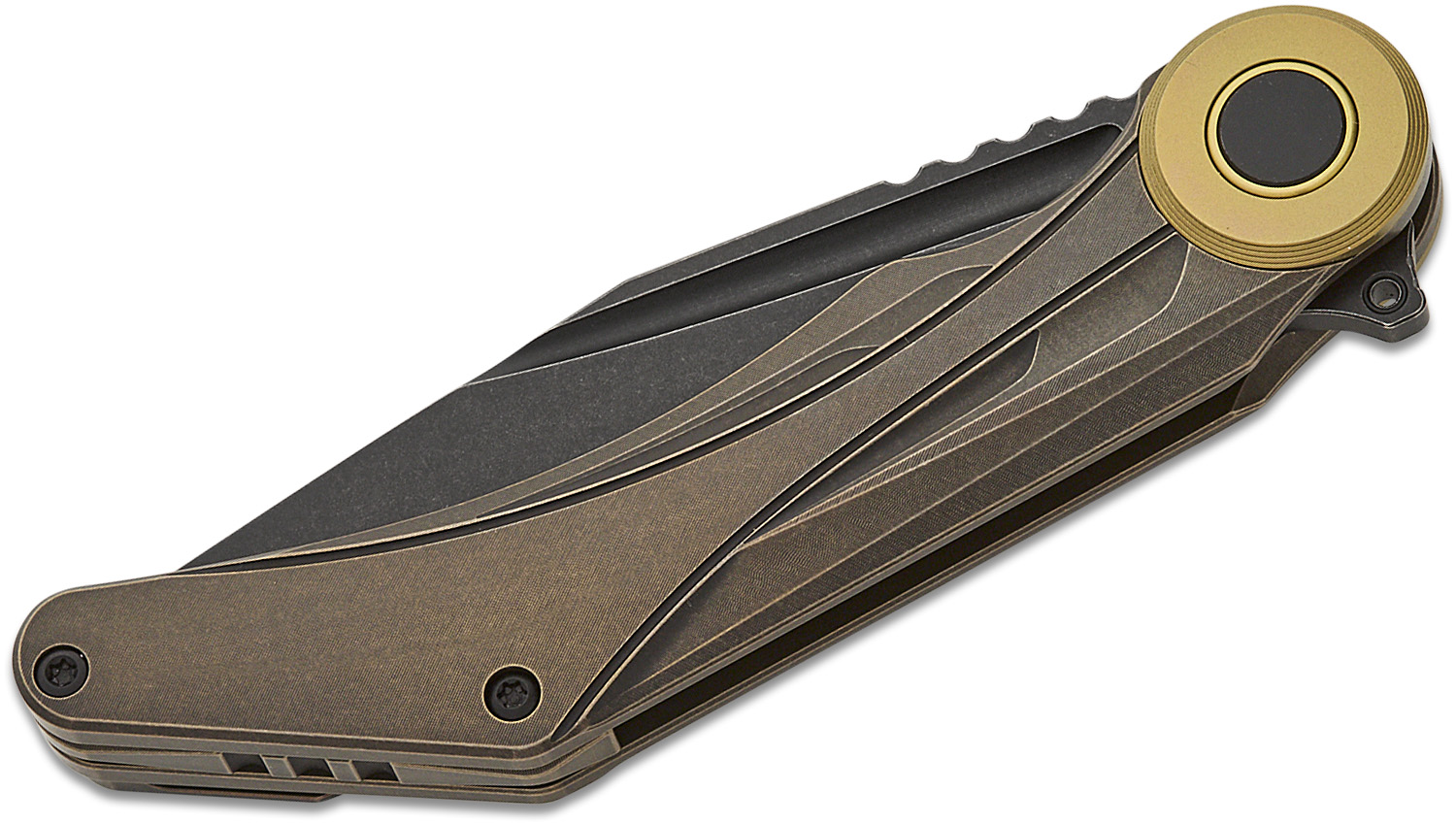 Bestech Knives Kombou Seraph Frame Lock Flipper Knife 3.66" M390 Black ...