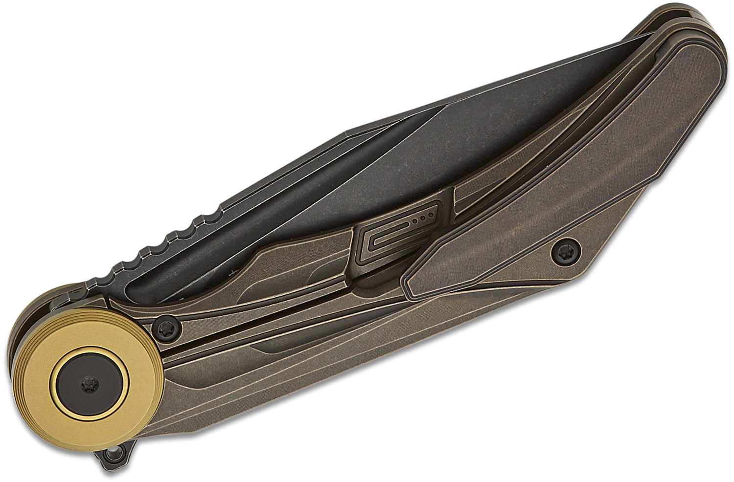Bestech Knives Kombou Seraph Frame Lock Flipper Knife 3.66" M390 Black ...