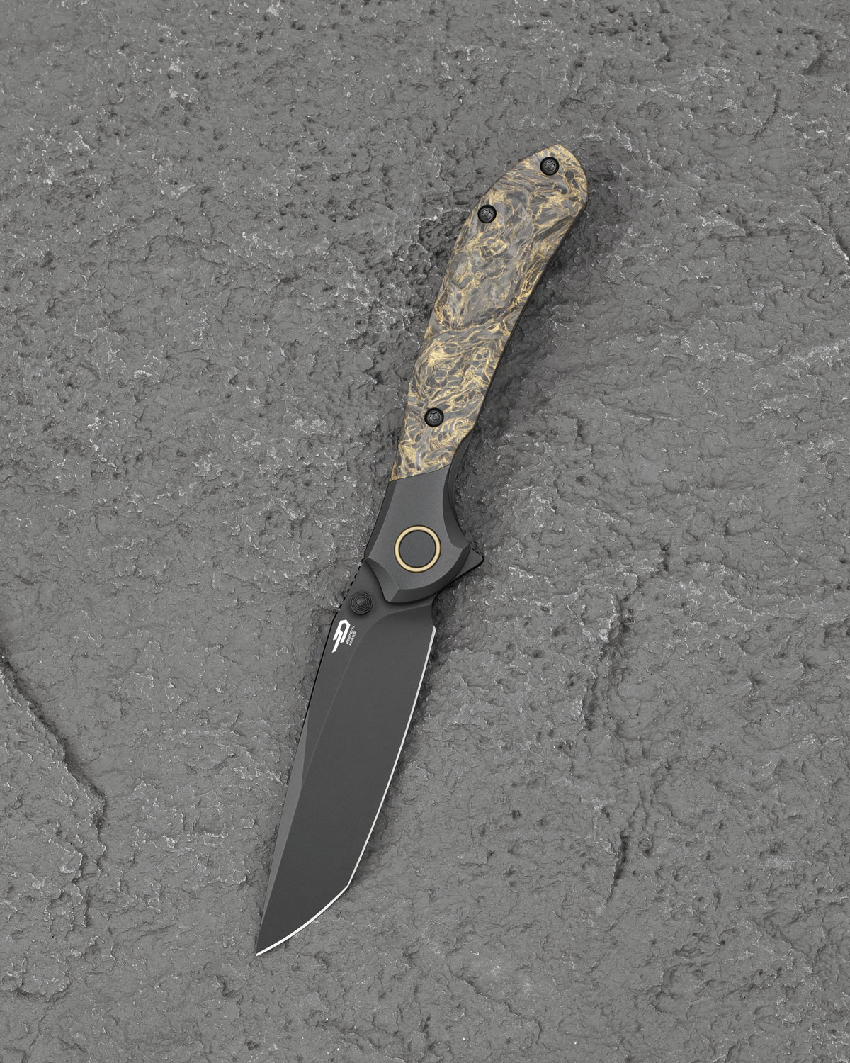 Bestech Knives Constellation Flipper Knife 3.05" MagnaCut Black PVD ...