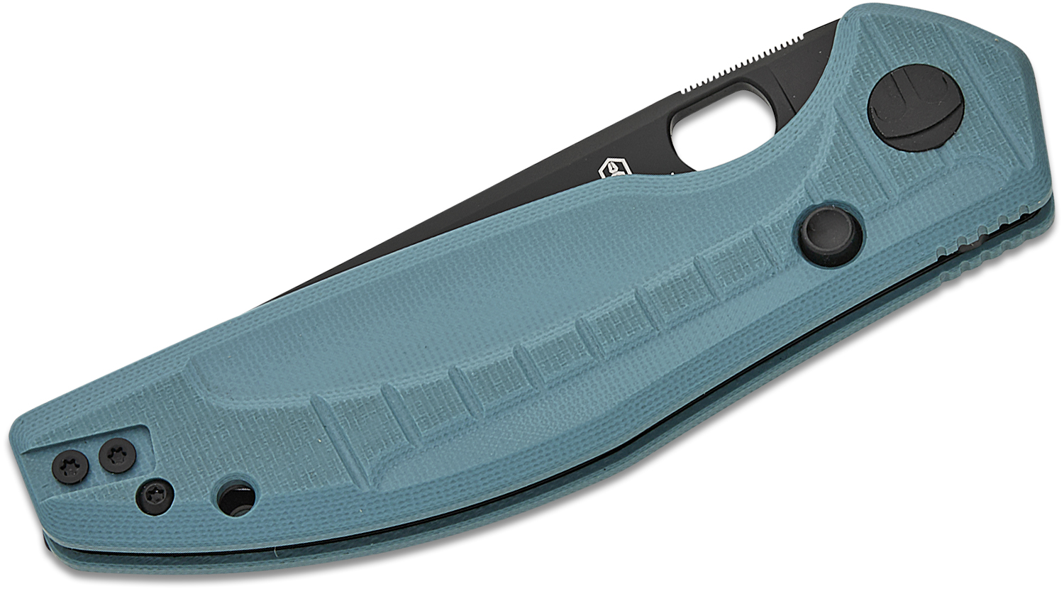 Bestechman Keanu Angry Owl Button Lock Folding Knife 3.25" D2 Black PVD ...