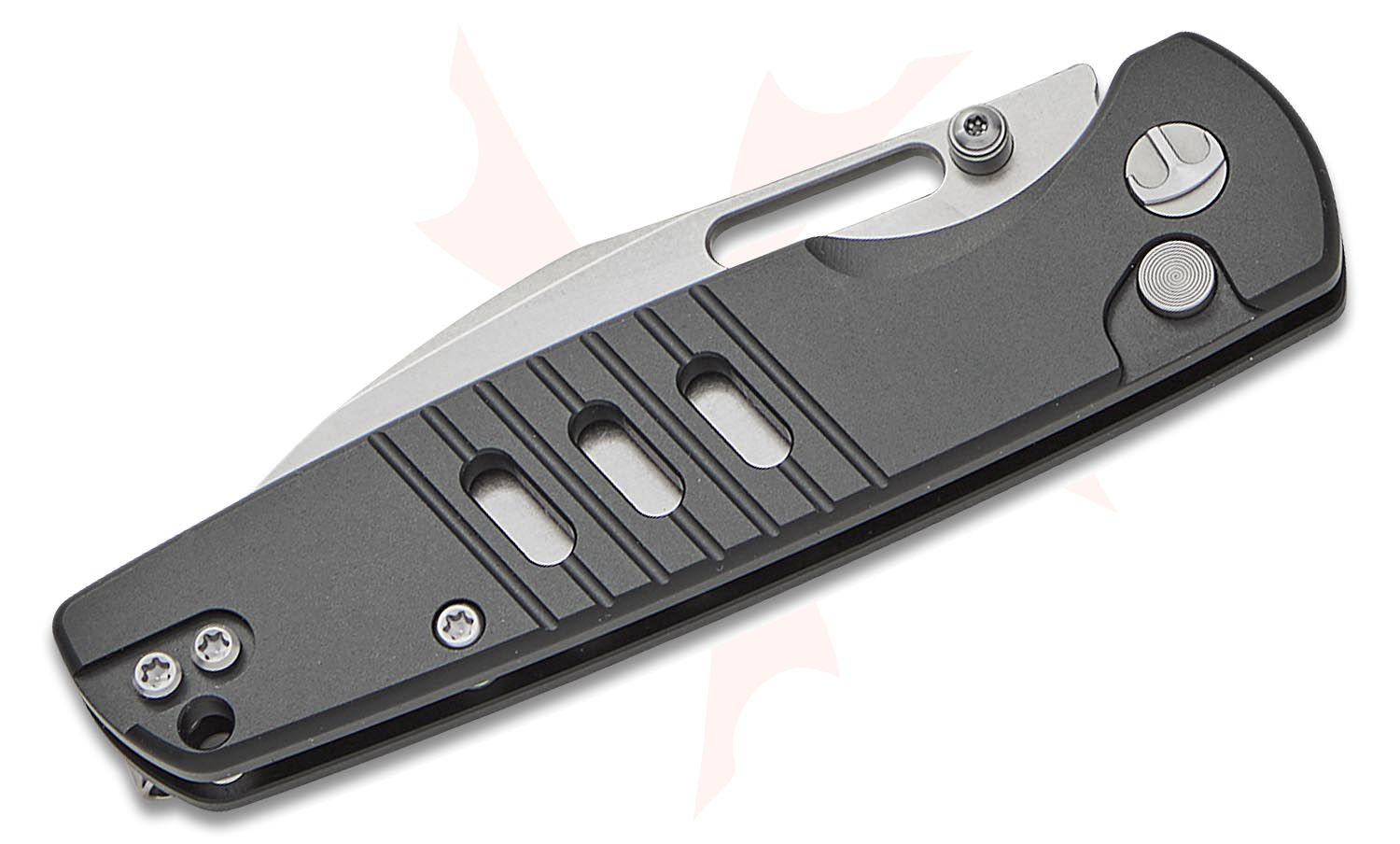 Bestechman Vector Button Lock Folding Knife 3.15" D2 Stonewash Modified ...