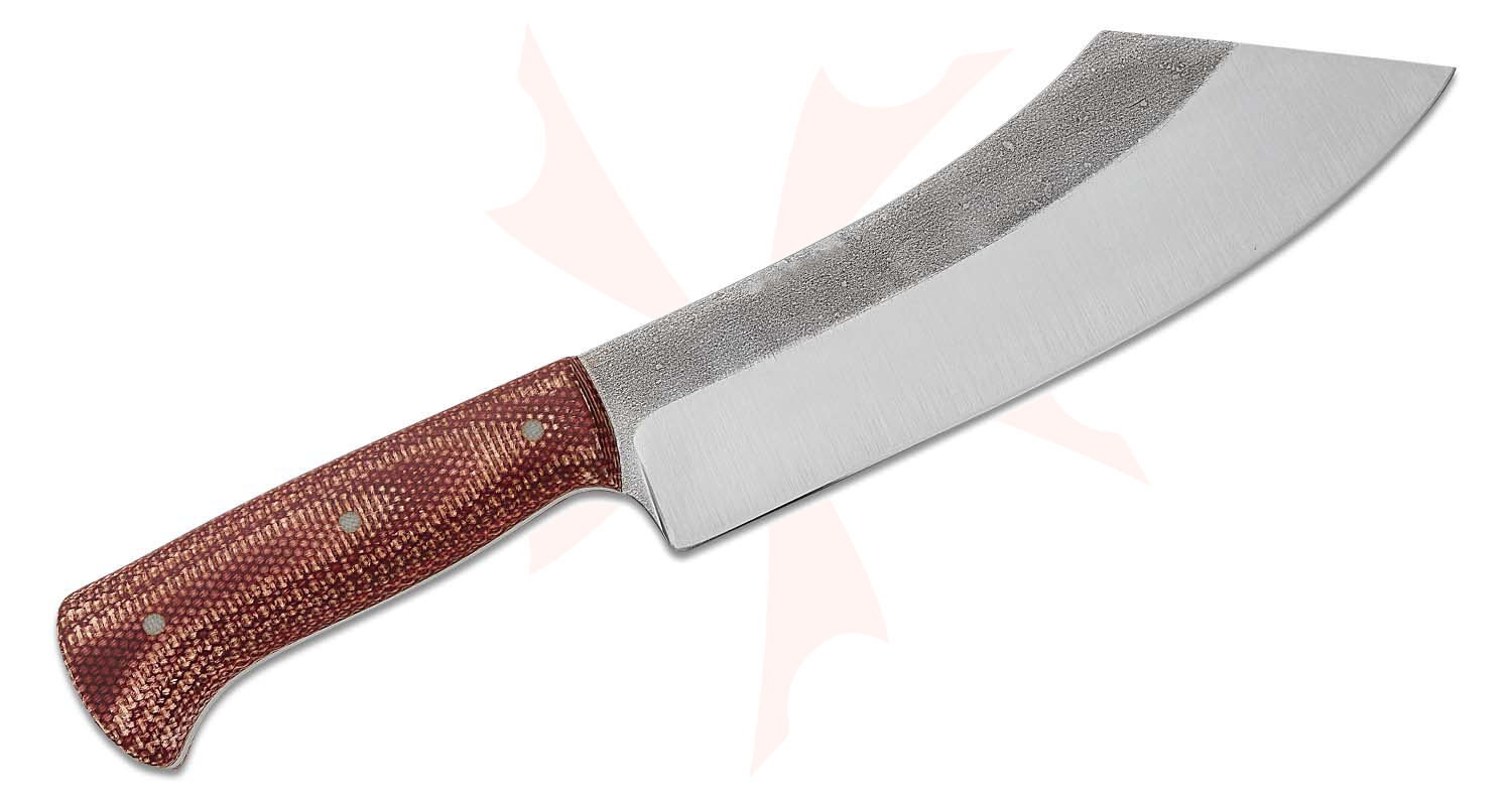 Big Chris Custom Knives 8" CPM-3V Dadao Chef Knife, Red Firehose ...