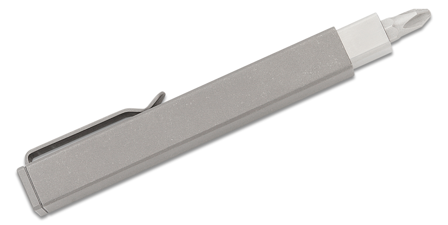 BIGiDESIGN Bit Bar Inline Titanium Screwdriver, 4.25" Closed ...