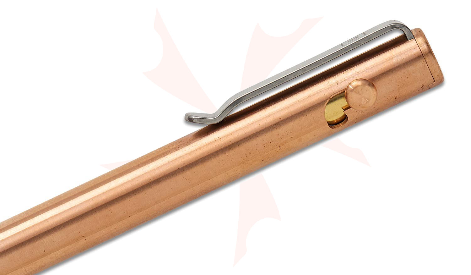 BIGiDESIGN Base Line Copper Bolt Action Pen, 4.59" Overall ...