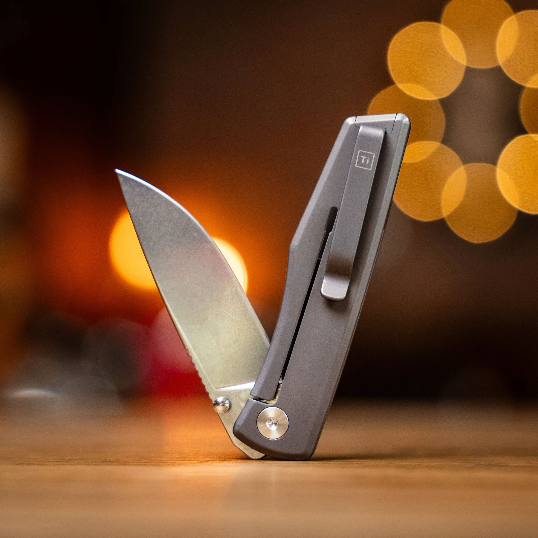 BIGiDESIGN The Overlook Frame Lock Folding Knife 2.75" M390 Stonewashed ...