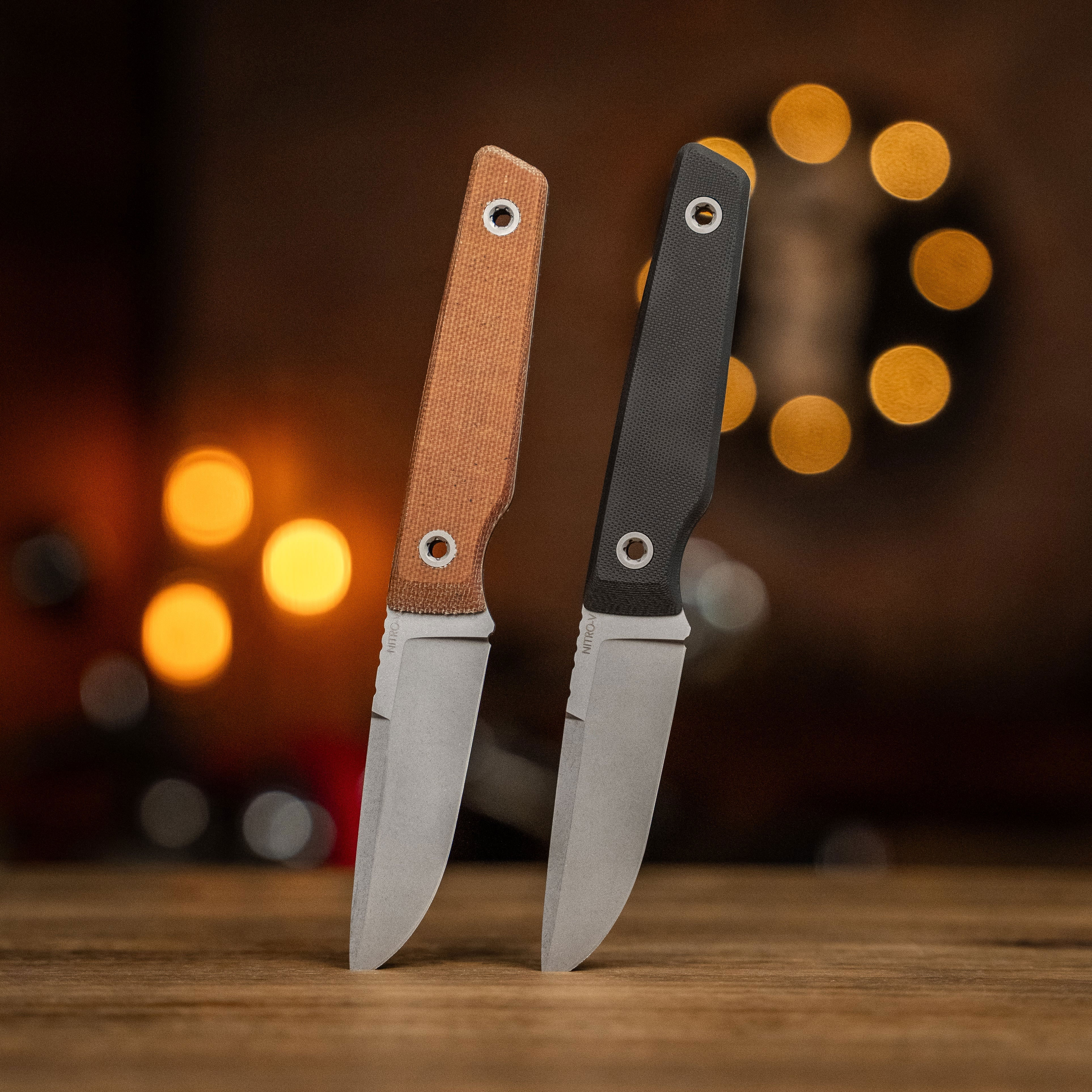 BIGiDESIGN USA Signal Pocket Fixed Blade Knife 3.375" Nitro-V ...