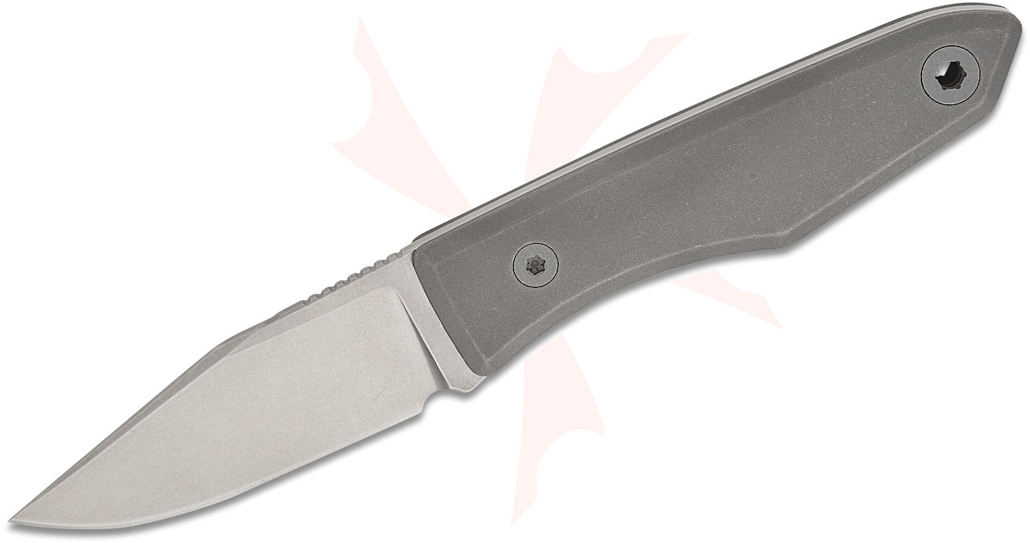 BIGiDESIGN Ti Lookout Pocket Fixed Blade Knife 2.56" M390 Stonewashed ...