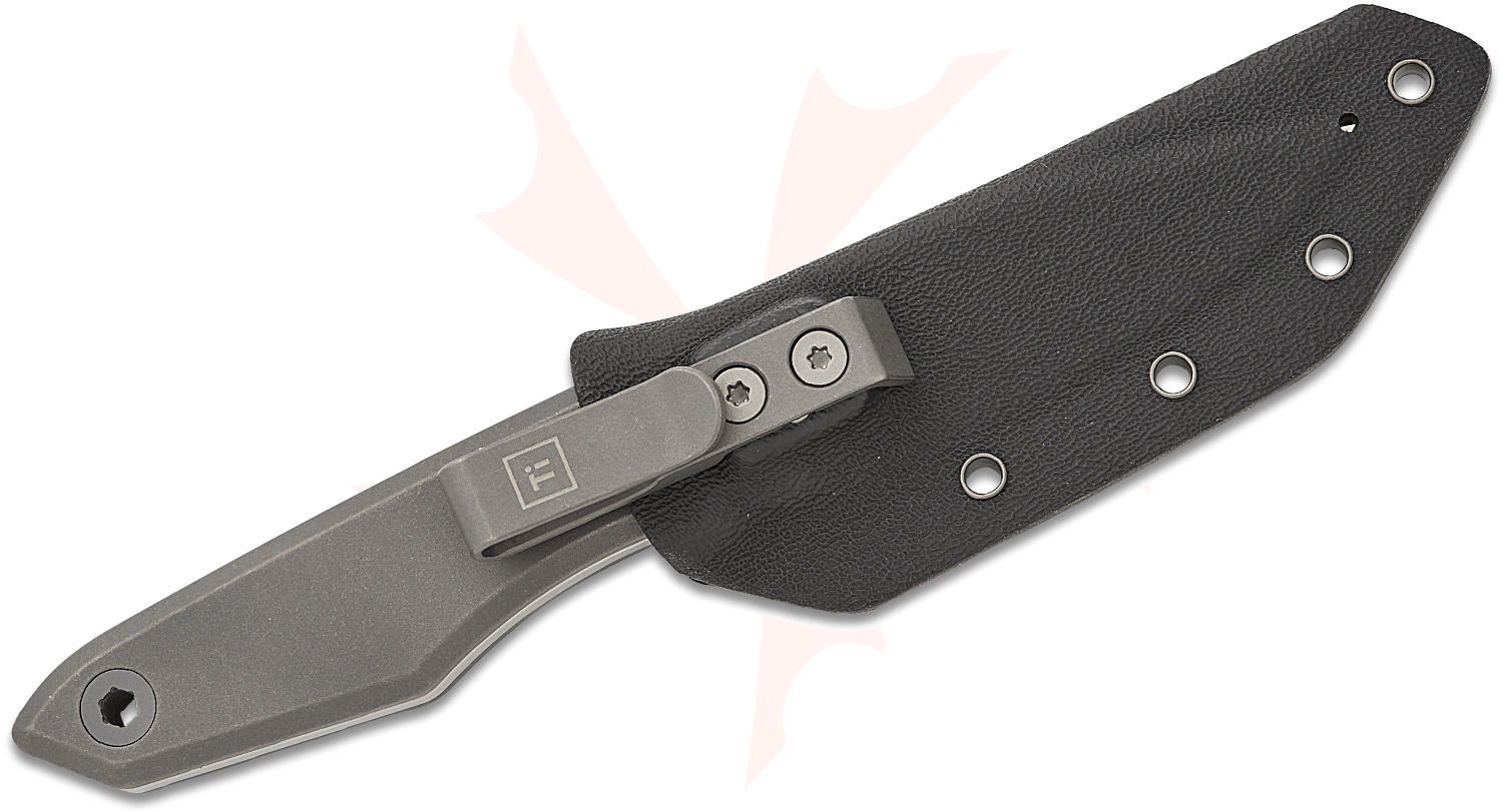 BIGiDESIGN Ti Lookout Pocket Fixed Blade Knife 2.56" M390 Stonewashed ...