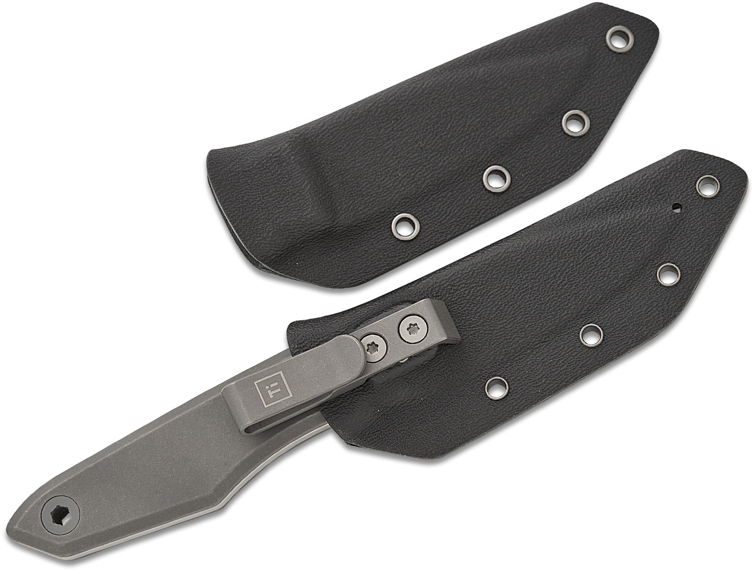 BIGiDESIGN Ti Lookout Pocket Fixed Blade Knife 2.56" M390 Stonewashed ...