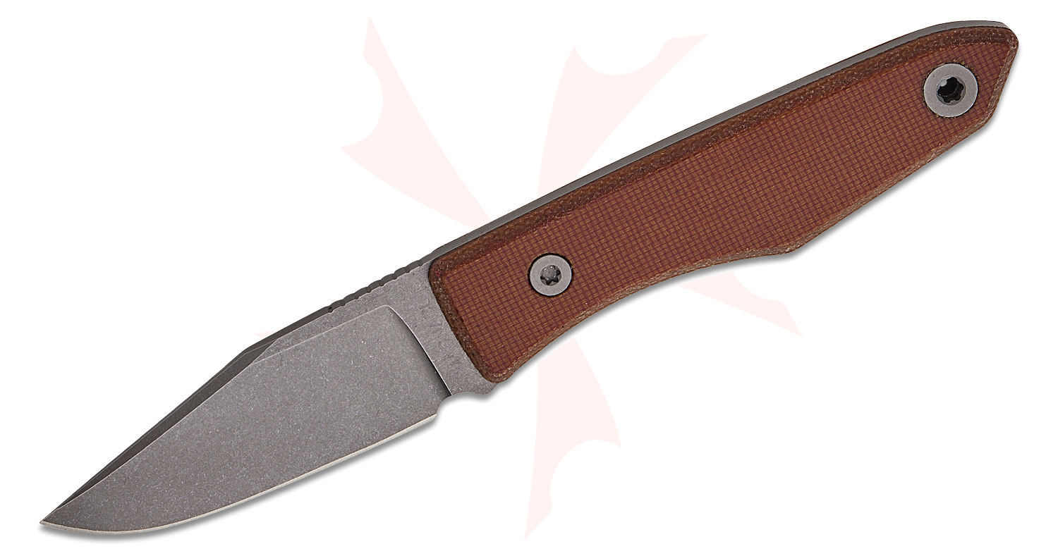 BIGiDESIGN USA Lookout Pocket Fixed Blade Knife 2.56" CPM-MagnaCut ...