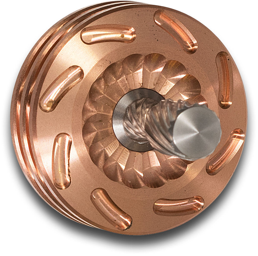 BILLETSPIN Custom Rotor Copper/Aluminum Spinning Top - KnifeCenter ...