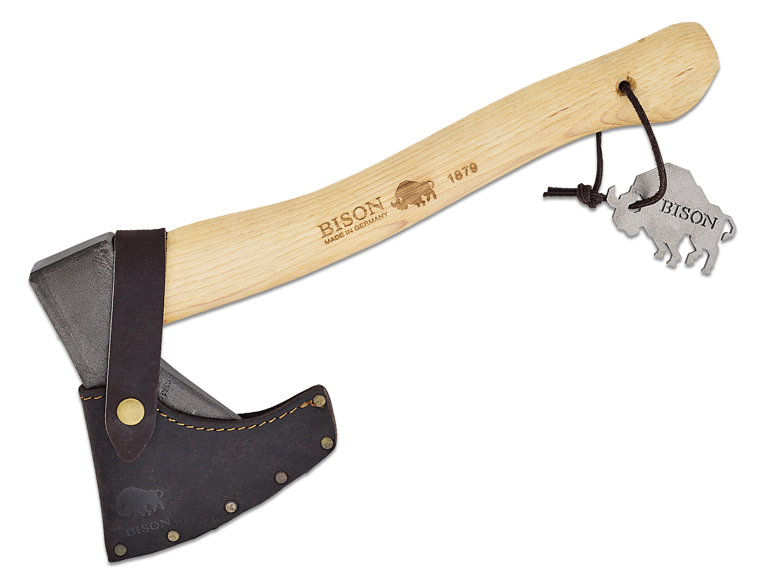 Bison 1879 Hand Forged Universal Hatchet, 17.5" Overall, Hickory Handle ...