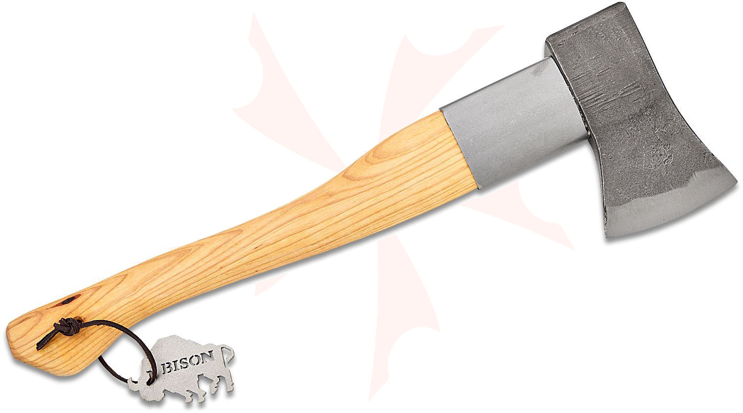 Bison 1879 Hand Forged Splitting Hatchet, 20.5" Overall, Hickory Handle ...