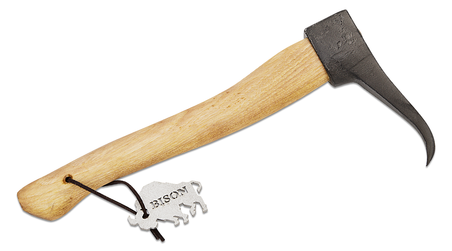 Bison 1879 Hand Forged Hookaroon/Sapie Hatchet, 15" Overall, Hickory ...