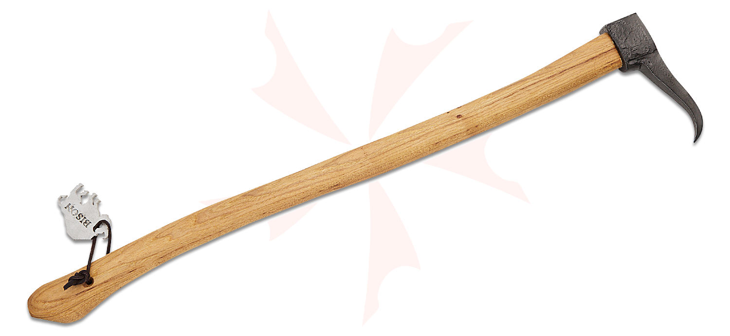 Bison 1879 Hand Forged Hookaroon/Sapie Axe, 31.5" Overall, Hickory ...