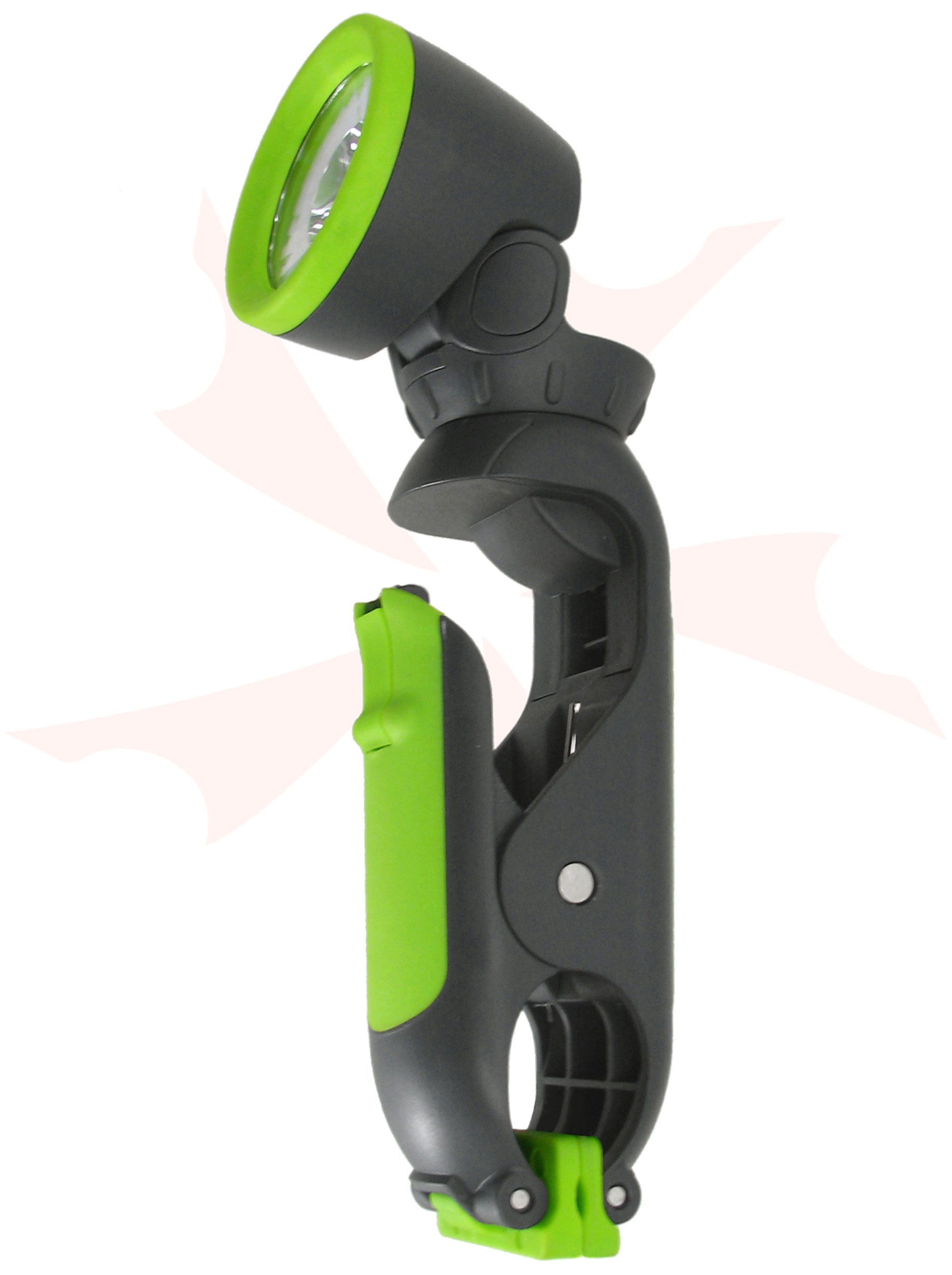 Blackfire Clamplight LED Flashlight, Gray/Green, 100 Lumens (BBM888-2 ...