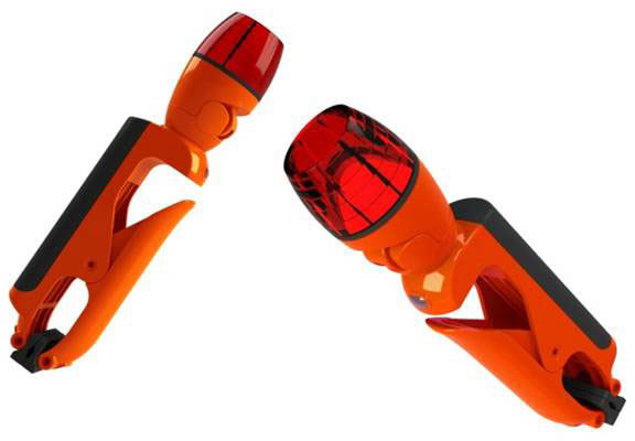 Blackfire Clamplight Emergency LED Flashlight, Orange, 100 Lumens ...