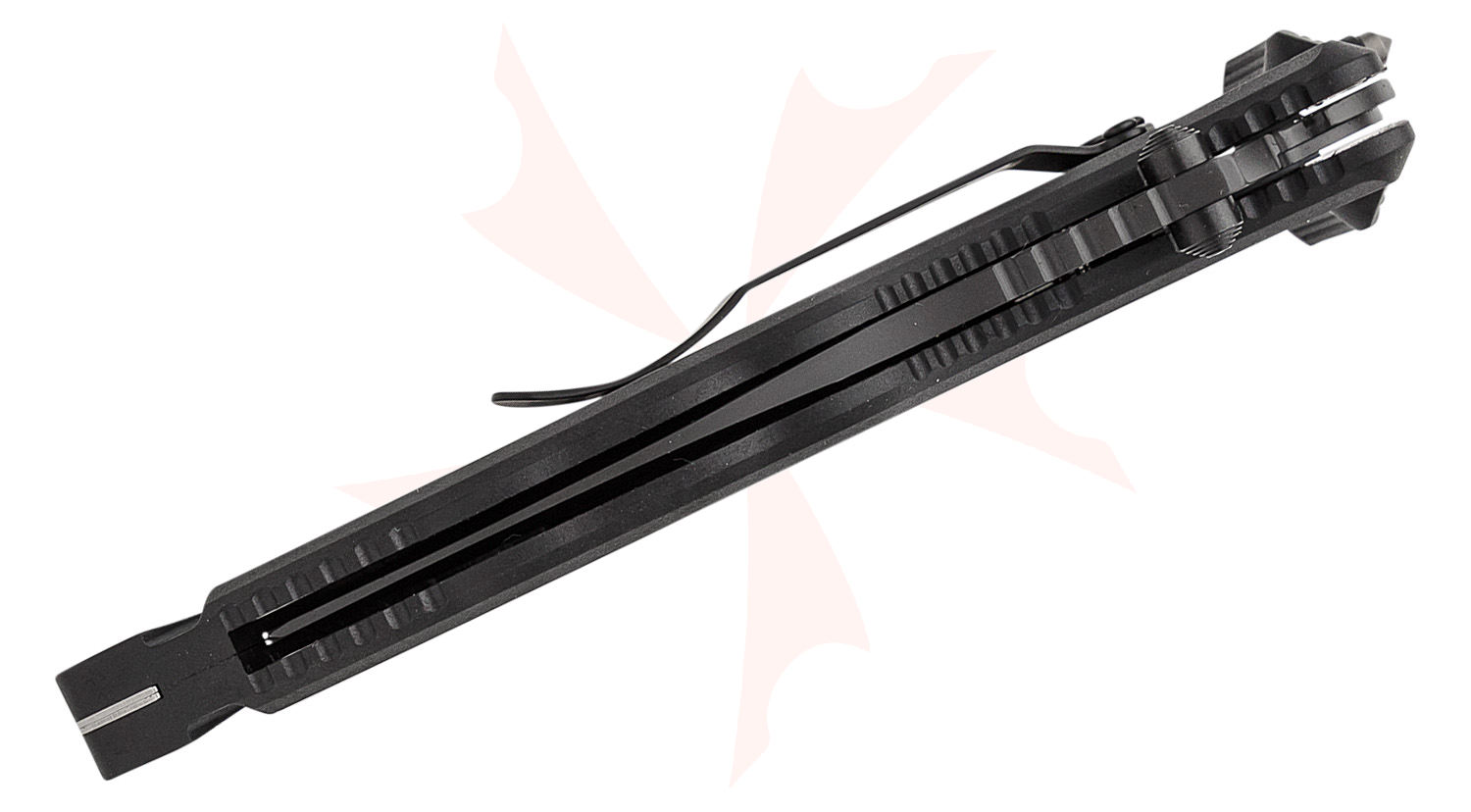 BLACKHAWK! CQD Large Folding Knife 3.75" D2 Black Combo Drop Point ...