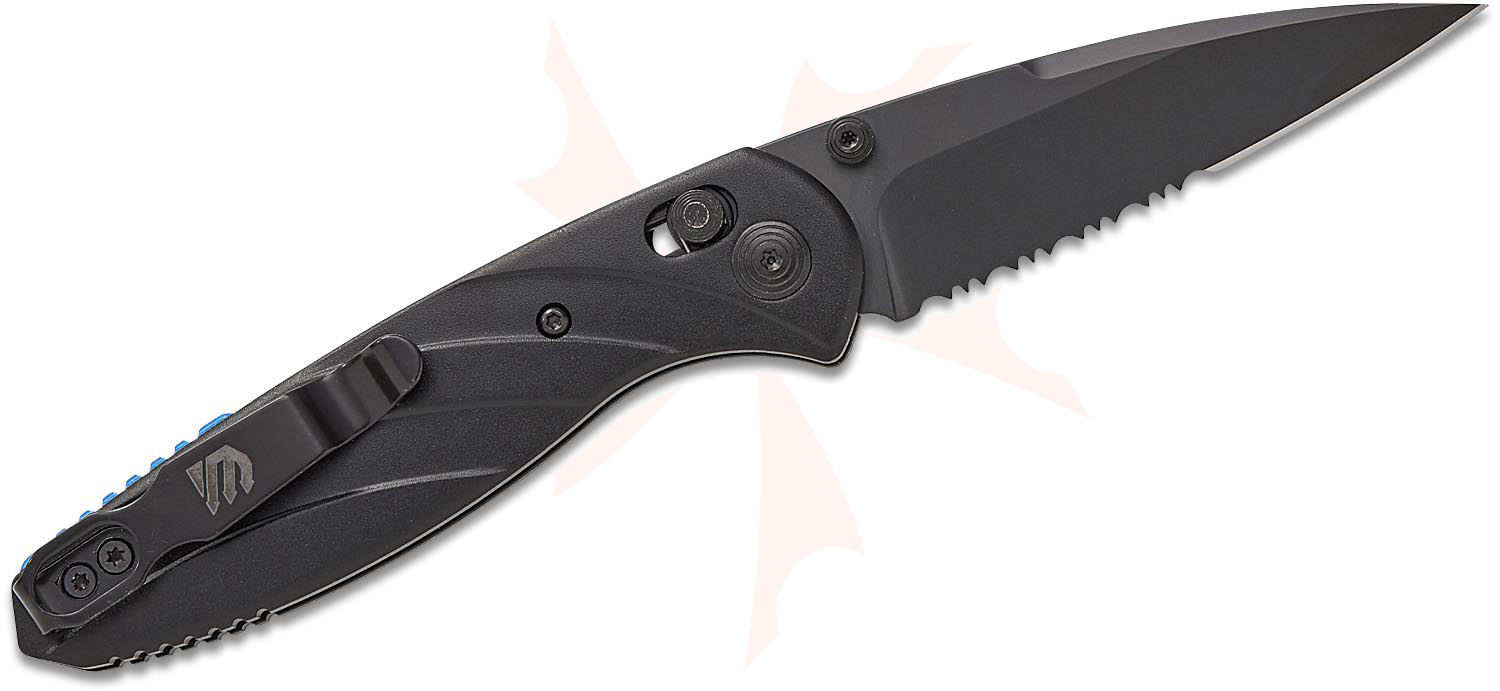 BLACKHAWK! Officer Carry Slide Lock Folding Knife 2.99" D2 Black DLC ...