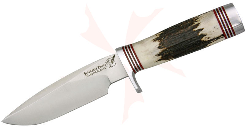 Blackjack Classic Model 125 Fixed 5" Blade, Sambar Stag Handle ...