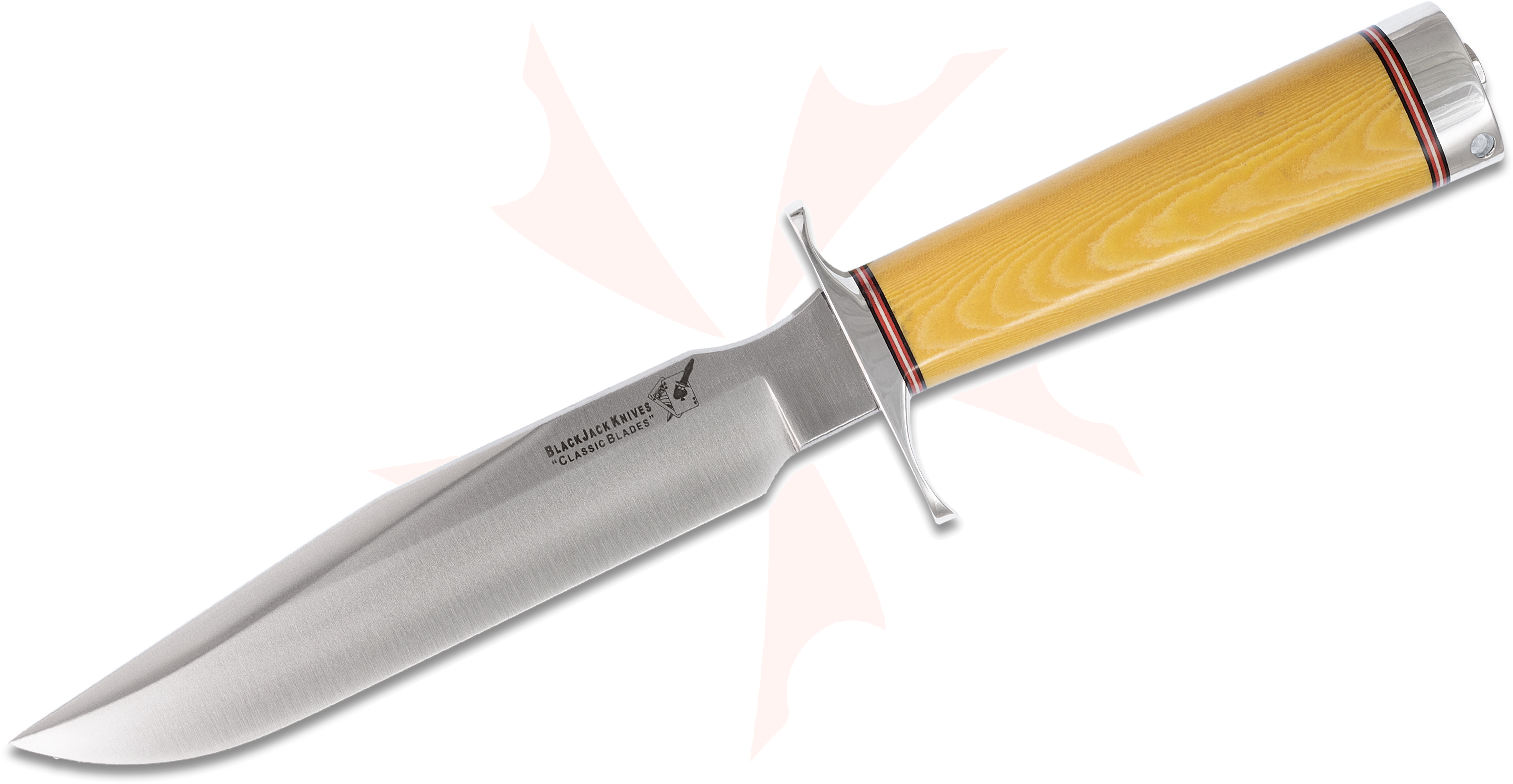 Blackjack Classic Model 7 Fixed Blade 6.94" 3V Steel, Antique Ivory ...