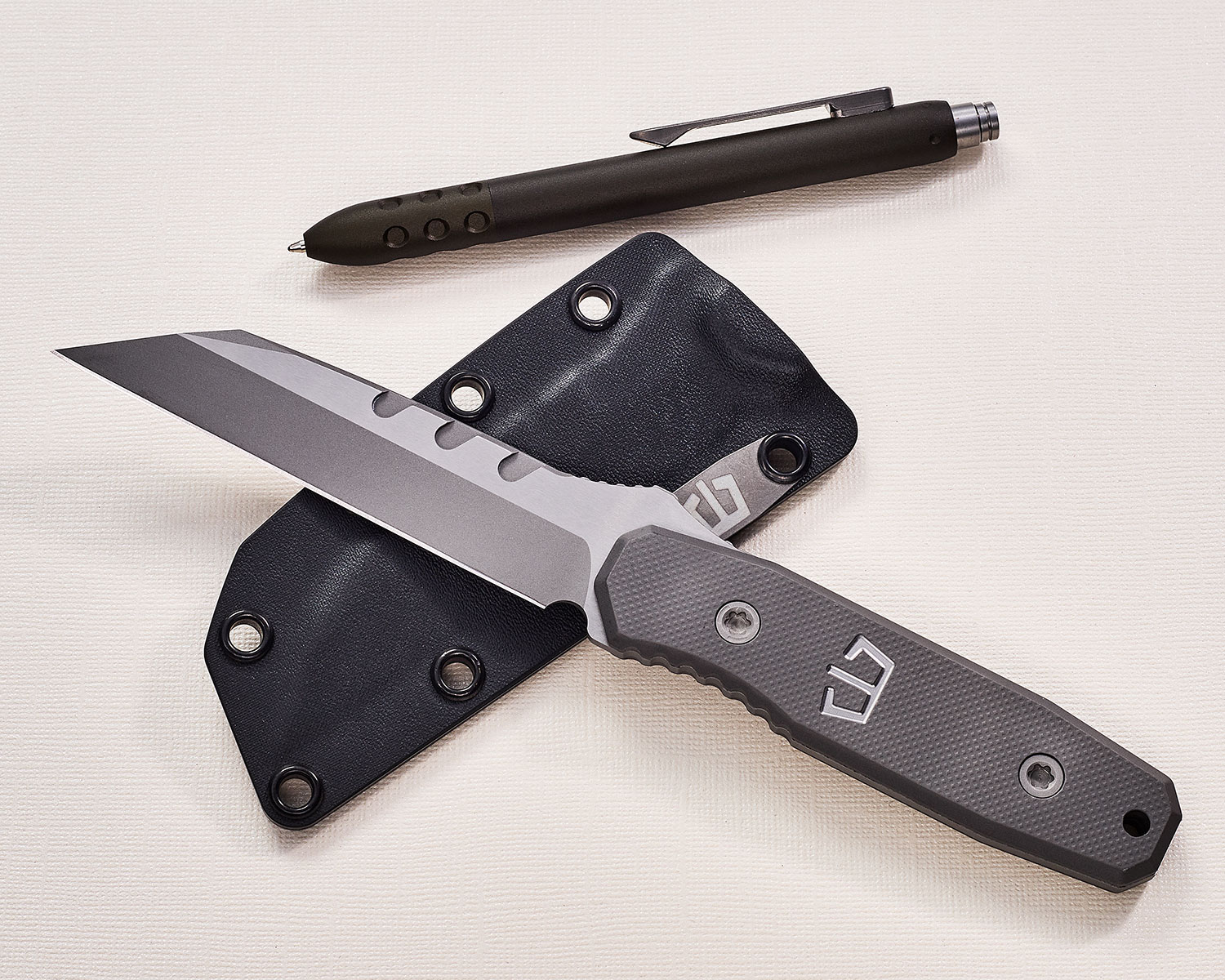 Blackside Customs Americana Fixed Blade Knife 4.25" CPM-154 Two-Tone ...