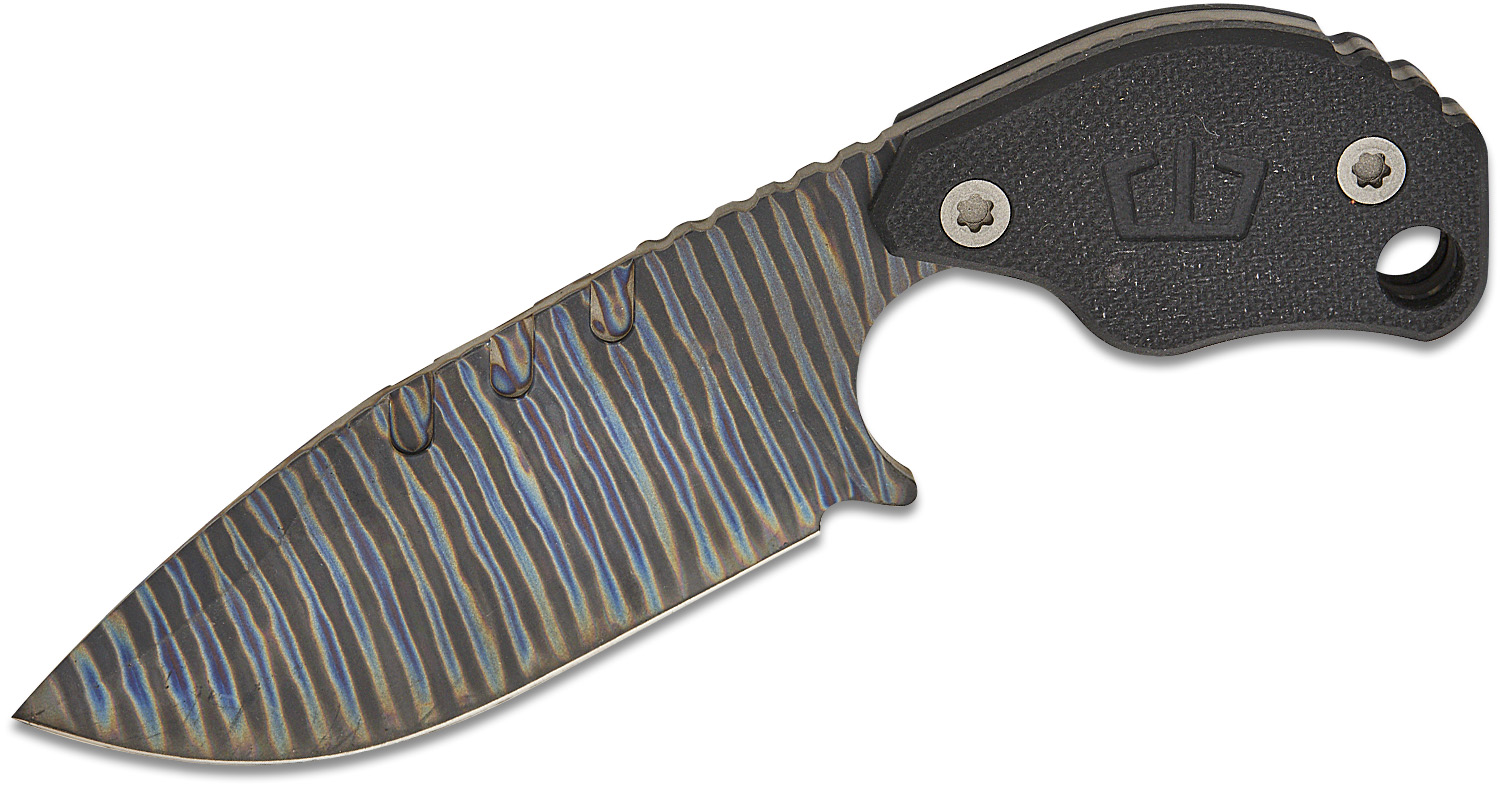 Blackside Customs Mick Strider SLCC Fixed Blade Knife 4.375" Flamed ...