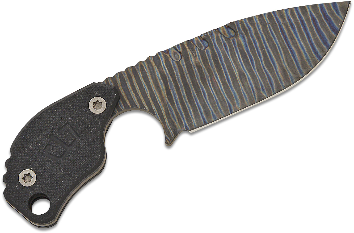 Blackside Customs Mick Strider SLCC Fixed Blade Knife 4.375" Flamed ...