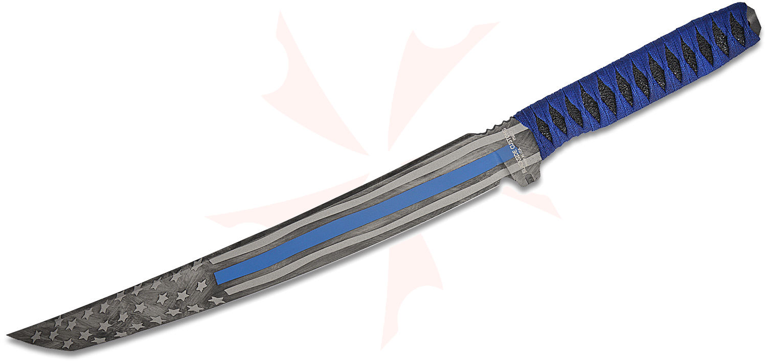 Blackside Customs Tokyo Drifter Short Sword 15" PSB27 Tool Steel Blue ...