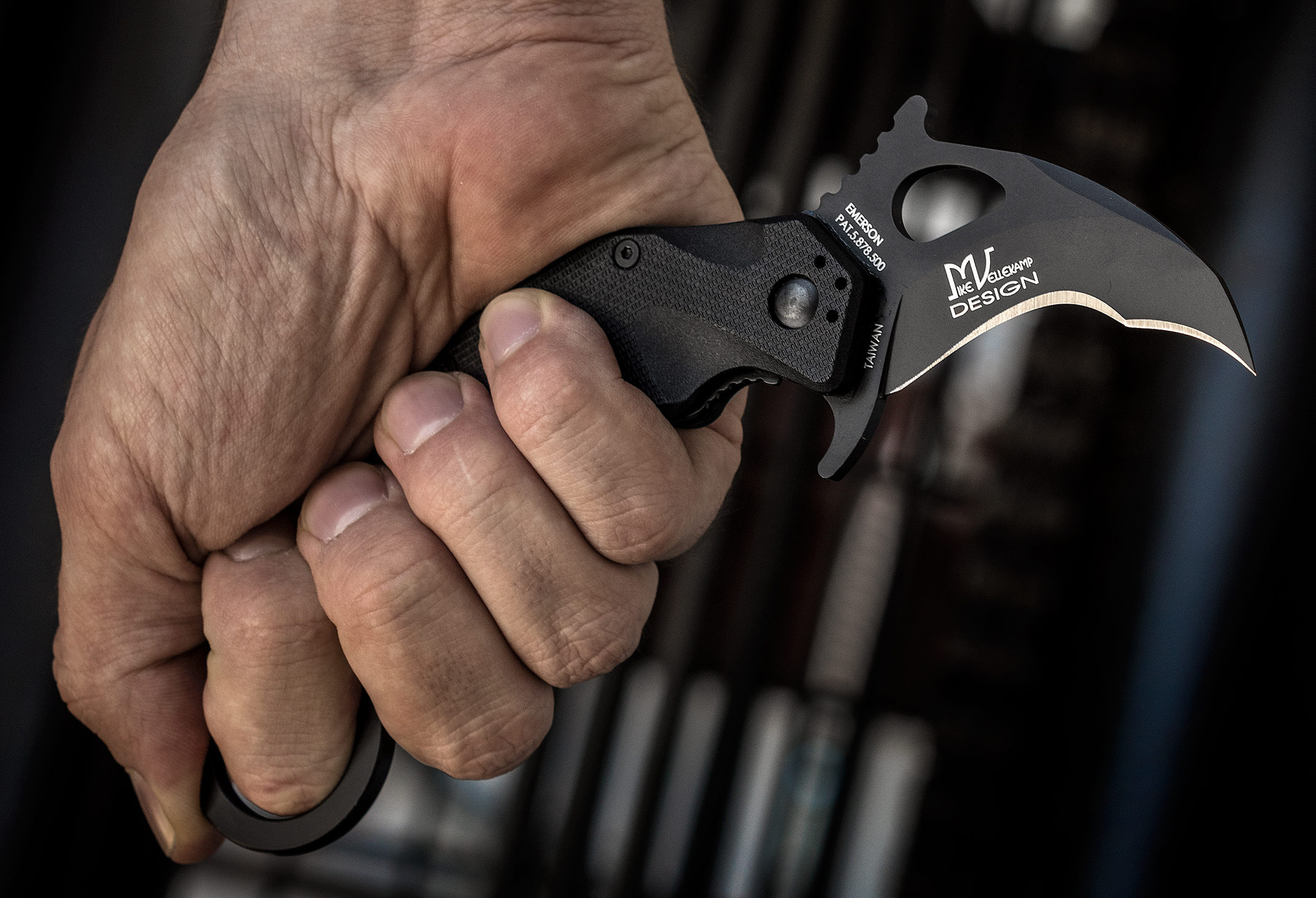 Blade Tech Riptide Karambit Folding 2.5" AUS8 Plain Black Blade, Black ...