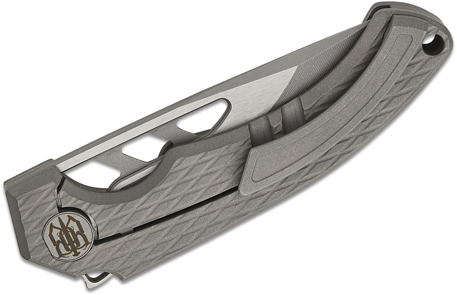 Blaurock Blades BRB4 Frame Lock Flipper Knife 3" RWL-34 Two-Tone ...