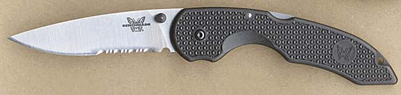 Benchmade Ascent Large Drop Point Partially Serrated Blade ...