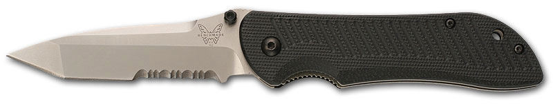 Benchmade Assisted Nitrous Stryker Gray Combo Edge 3.7" D2 Blade ...