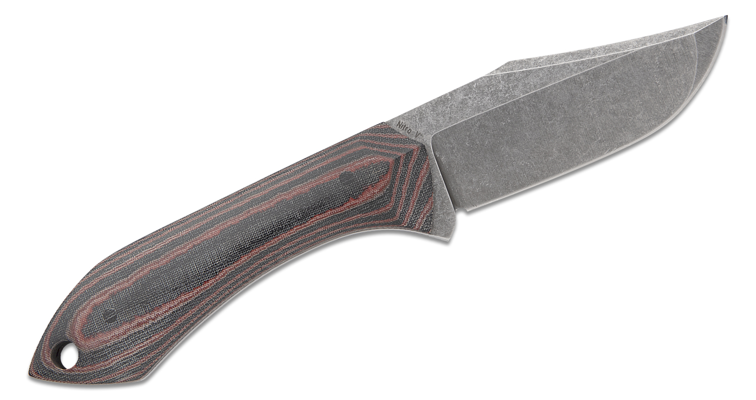 Boatright Bladeworks Custom Esker-M Fixed Blade Knife 3.25" Nitro-V ...