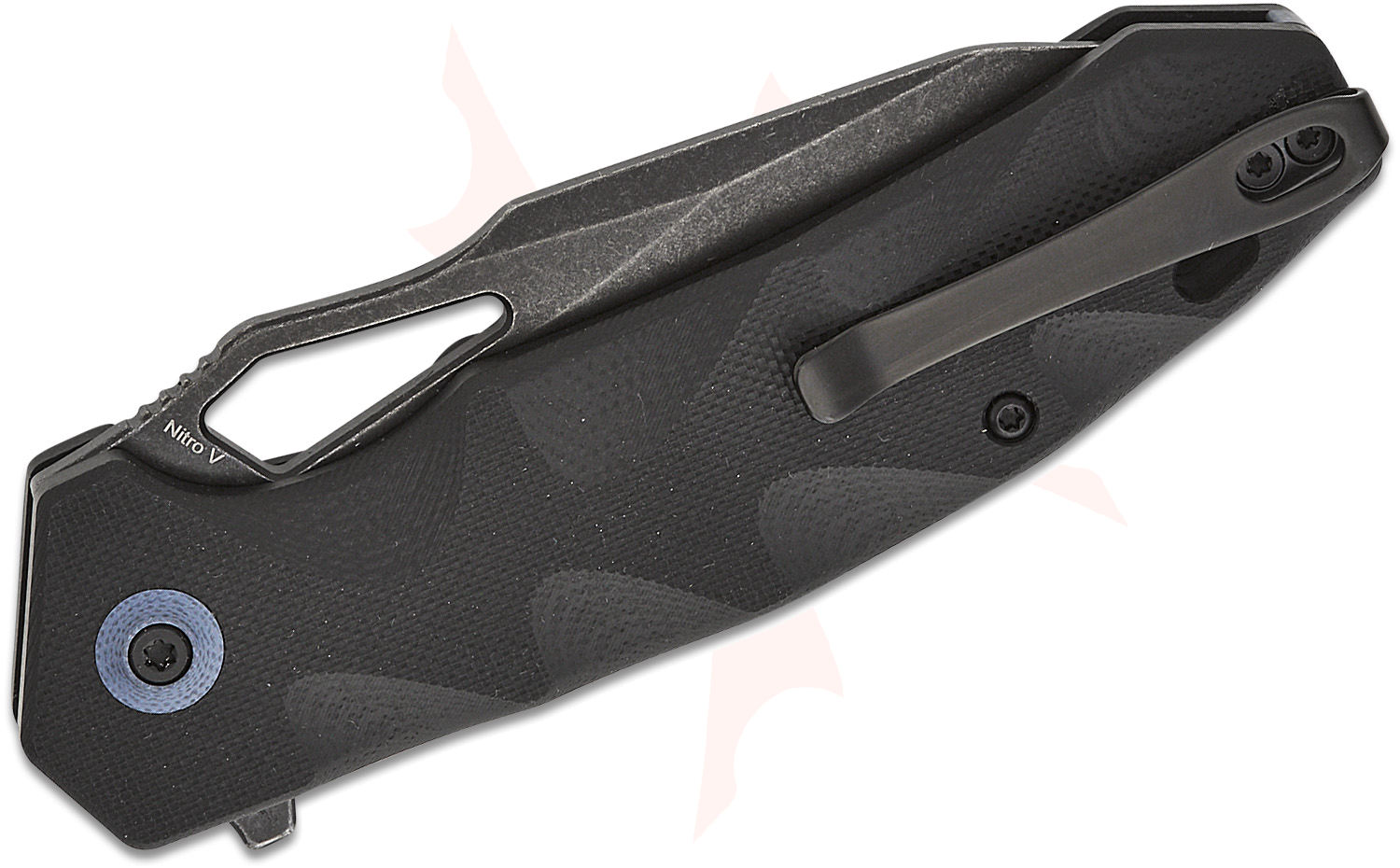 Boker Plus Kirke Flipper Knife 3.39" Nitro-V Black Stonewashed ...