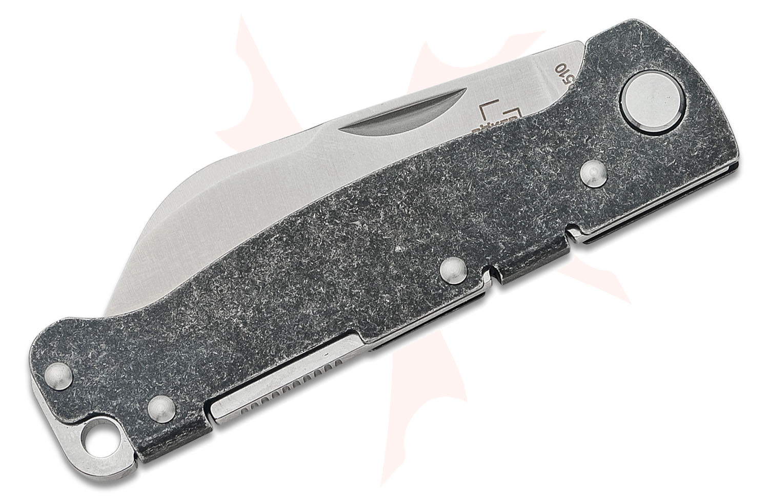 Boker Plus Atlas Backlock Pocket Knife 2.8" D2 Satin Sheepsfoot Blade, Dark Stonewashed ...