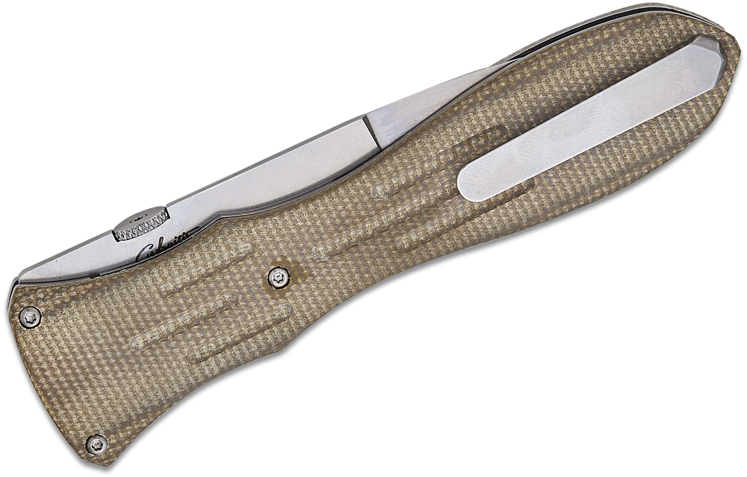 Boker Plus Chuck Gedraitis Atropos Folding Knife 4.13" VG-10 Stonewashed Spear Point Blade, Tan ...