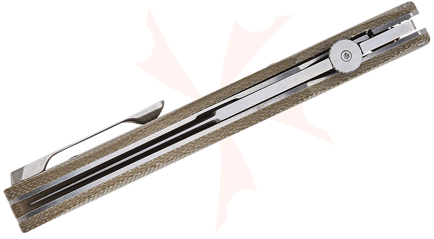 Boker Plus Chuck Gedraitis Atropos Folding Knife 4.13" VG-10 Stonewashed Spear Point Blade, Tan ...