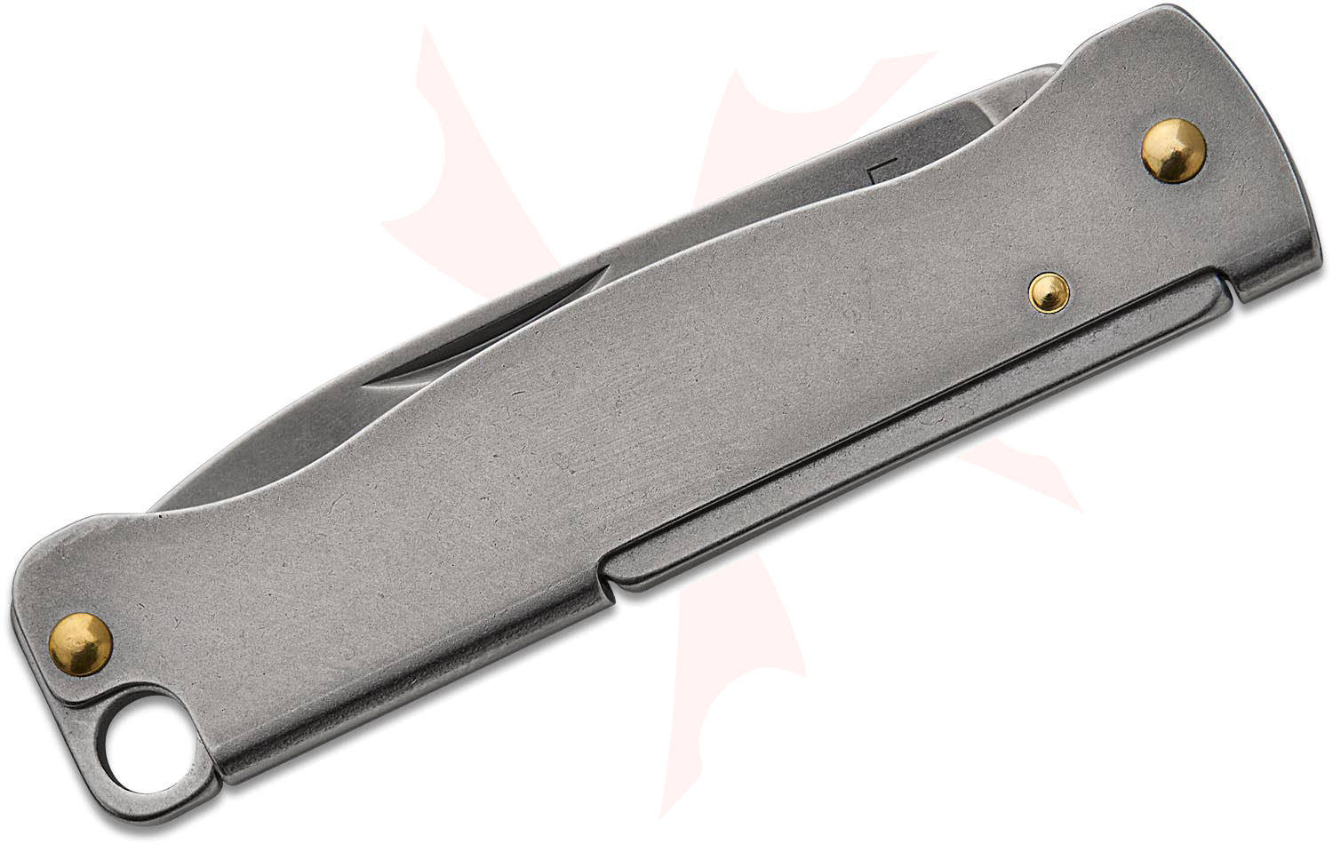 Boker Plus Atlas Mini Pocket Knife 1.65" Stainless Steel Blade, Stainless Steel Handle ...