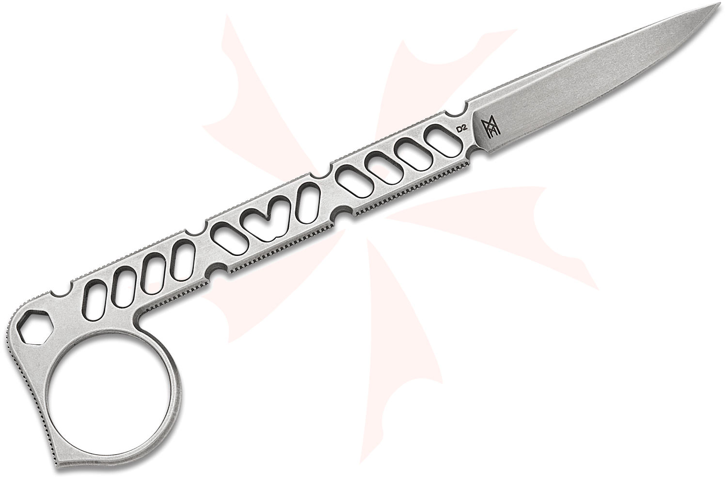 Boker Plus Sigurd Tactical Fixed Blade 2.17" D2 Stonewashed Drop Point Blade, One-Piece ...